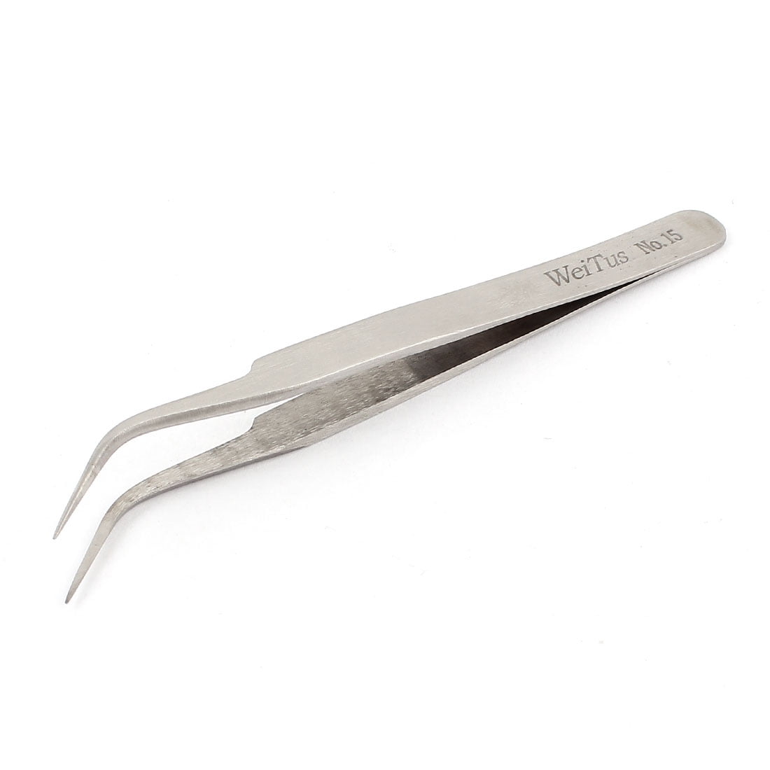 WTS-15 Stainless Steel Curved Pointed Tip High Hardness Tweezer Tool ...