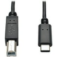 Tripp Lite, U040-006, USB Type-B Male to USB-C Hi-speed Cable, 1, Black ...