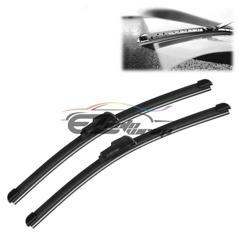 26" & 16" Windshield Wiper Blades Bracketless J-HOOK U-HOOK OEM QUALITY ...