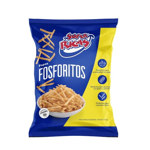 Super Ricas Flavored Potatoe Chips , Plantain Chips. Fosforitos 12 Pack ...