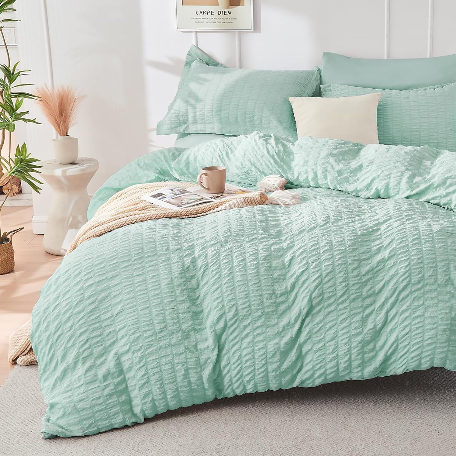 Click here for Unbranded Sage Green Duvet Cover Queen Size  Ultra... prices