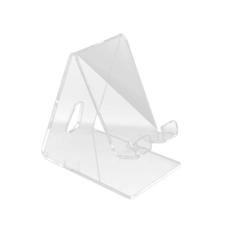 Desktop Clear Acrylic Phone Stand Display Rack Easel Stable Sturdy ...