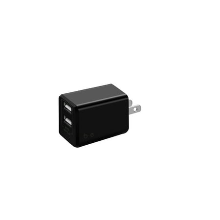 Blu Element Wall Charger Dual USB 3.4A No Cable Black Wall Chargers ...