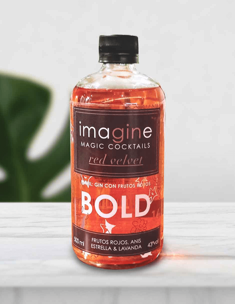 Botella de Gin Red Velvet 500 ML Imagine Magic Cocktails BRV | Bodega ...