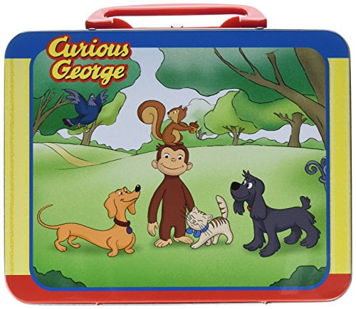 Pressman Toys Curious George Puzzle in Lunchbox Tin (24 Piece ...