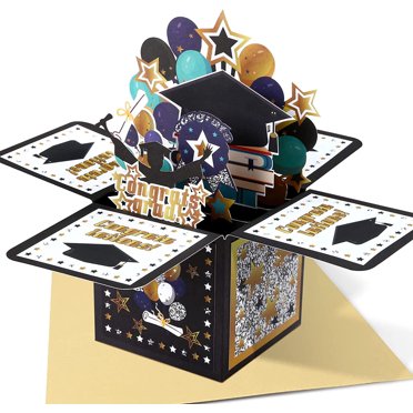 Graduation Message Box Gift Card Card Boxes for Parties Graduation ...