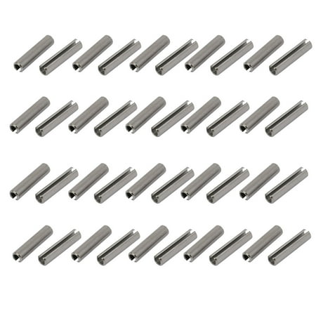 M4x20mm 304 Stainless Steel Split Spring Dowel Tension Roll Pin 40pcs ...