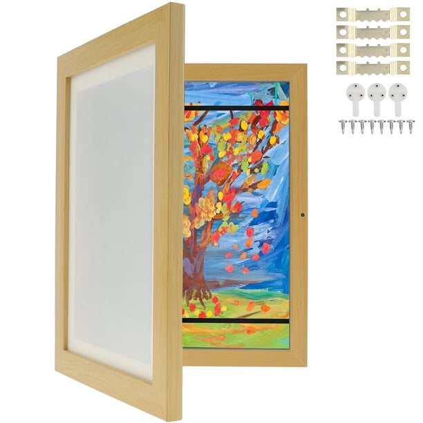 EIMELI Kids Art Frame Changeable A4 Child Artwork Picture Frame Front ...