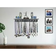 "24"" Black Medal Awards Rack, Trophy Shelf, Award Display Stand ...