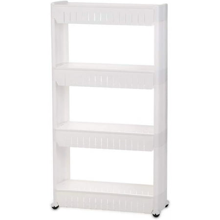 Rolling Pull Out Cart For Easy Access, Slim Storage Cabinet With Space ...