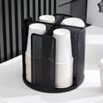 360° Rotating 4 Compartment Coffee Cup Dispenser Disposable Paper Cup ...