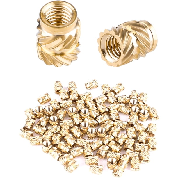 M3 threaded insert -100 pieces M3x5.7 brass threaded sockets -Stable ...
