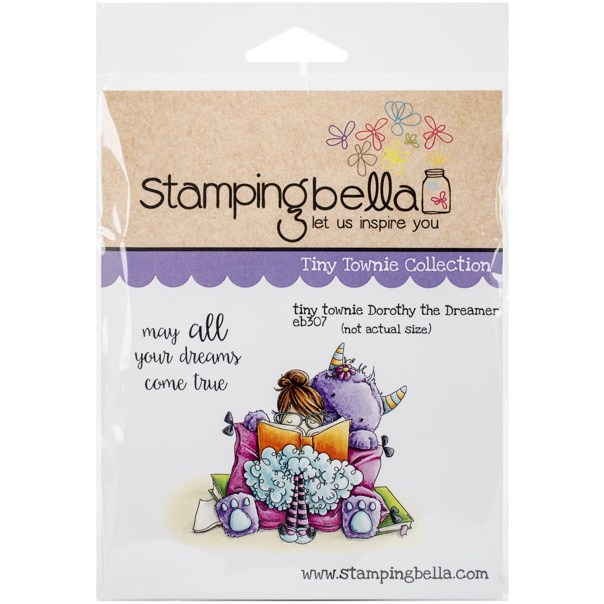 Stamping Bella Cling Rubber Stamp, 6.5" x 4.5", Tiny Townie Dorothy The ...