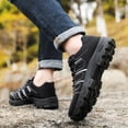 Men'S Casual Outdoor Round Toe Hiking Shoes Plus Size Work Safety ...