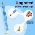 Art & Craft Painting Tool Kit Blue+12Golden with Replaceable Metal Tips ...