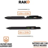 RAK 8-in-1 Multi-Tool Pen Set: LED, Stylus, Rulers, Level, Bottle ...