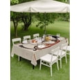 Cute Lucky Cat Rectangle Outdoor Tablecloth with Umbrella Hole Japanese ...