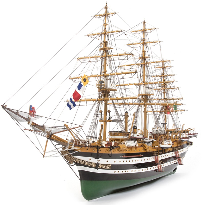 OcCre Amerigo Vespucci Wooden Ship Kit, 1/100 Scale - Walmart.com