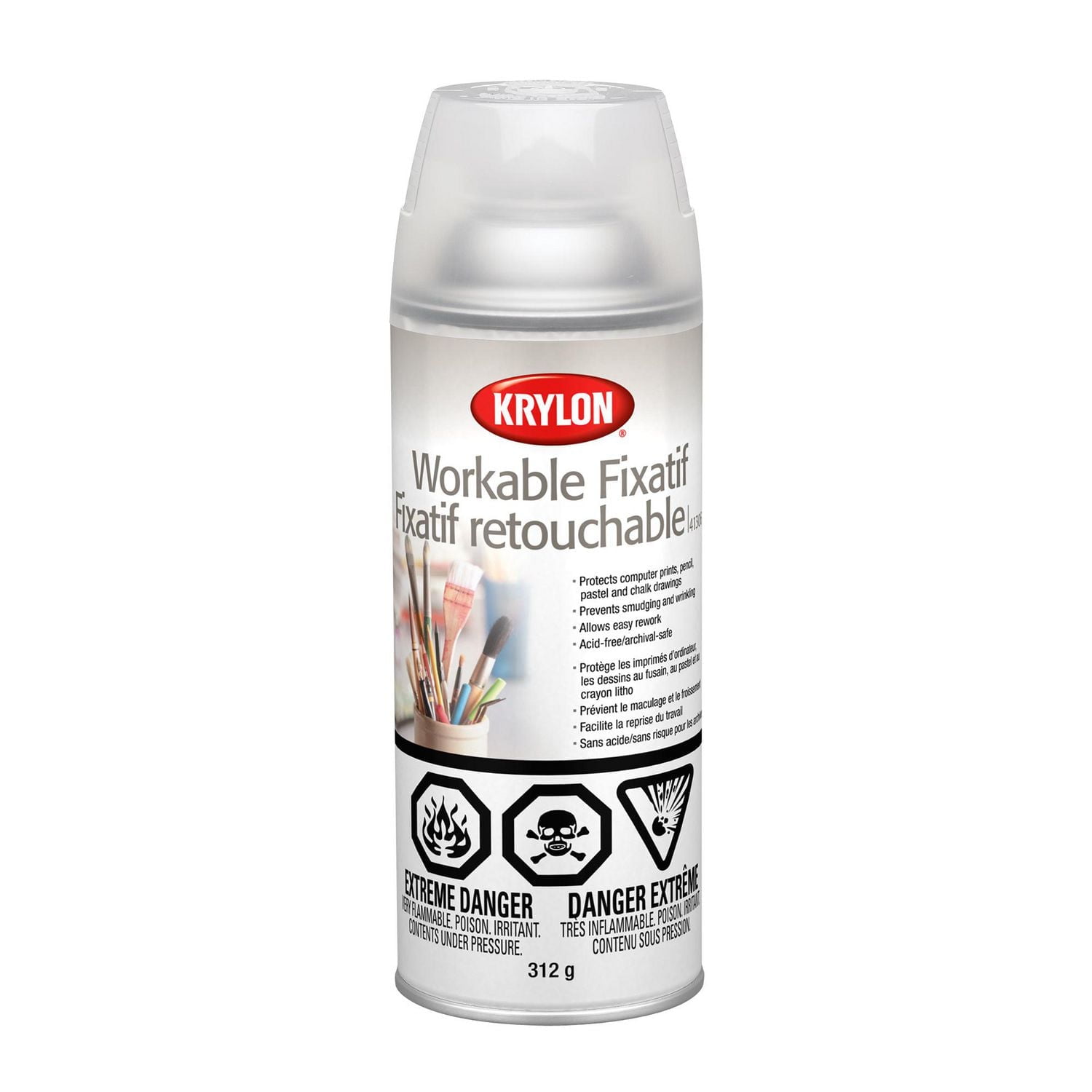 Krylon Workable Fixatif, 312 g, Krylon Workable Fixatif - Walmart.ca