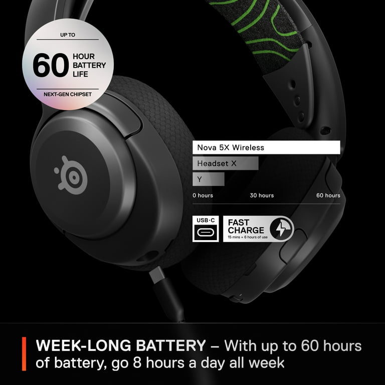 SteelSeries Arctis Nova 5X Wireless Gaming Headset — Xbox SteelSeries Arctis Nova 5X Wireless Gaming Headset — Xbox