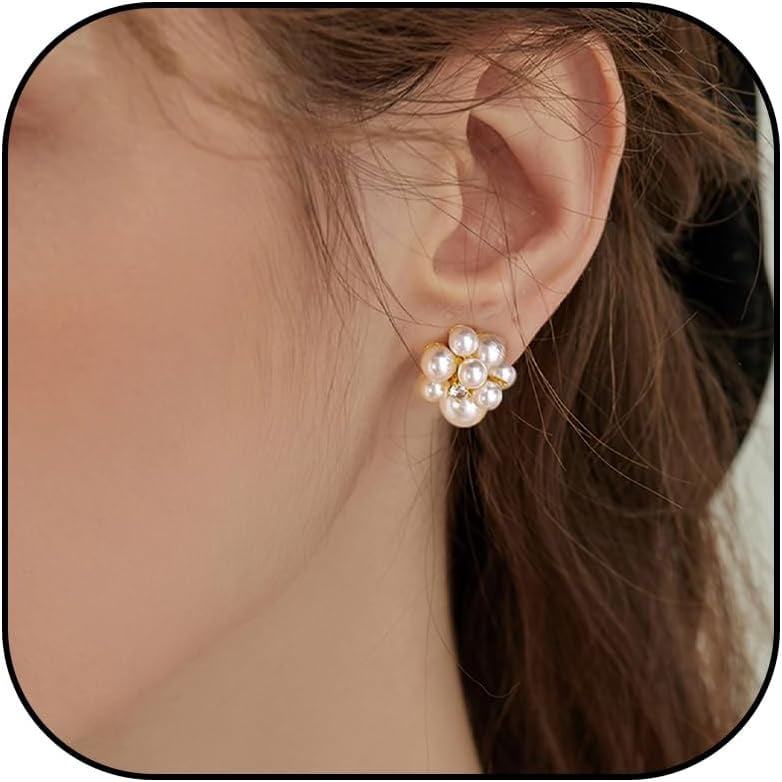 Click here for Econesxp Pearl Earrings For Women Pearl Earrings P... prices