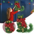 Hwkond Christmas Garlands Cats Glowing Garland Christmas Door Hanging ...