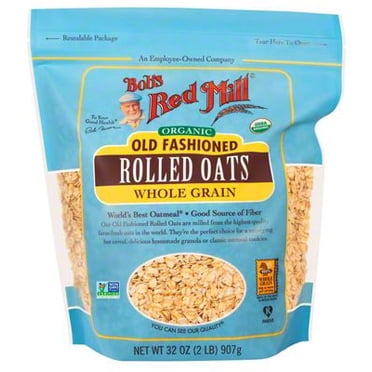 Bob's Red Mill Protein Oats, 32 oz Bag, Whole Grain Rolled Oats ...