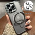 Luxury Magsafe With Holder Acrylic Phone Case for IPhone 16 15 14 13 12 ...