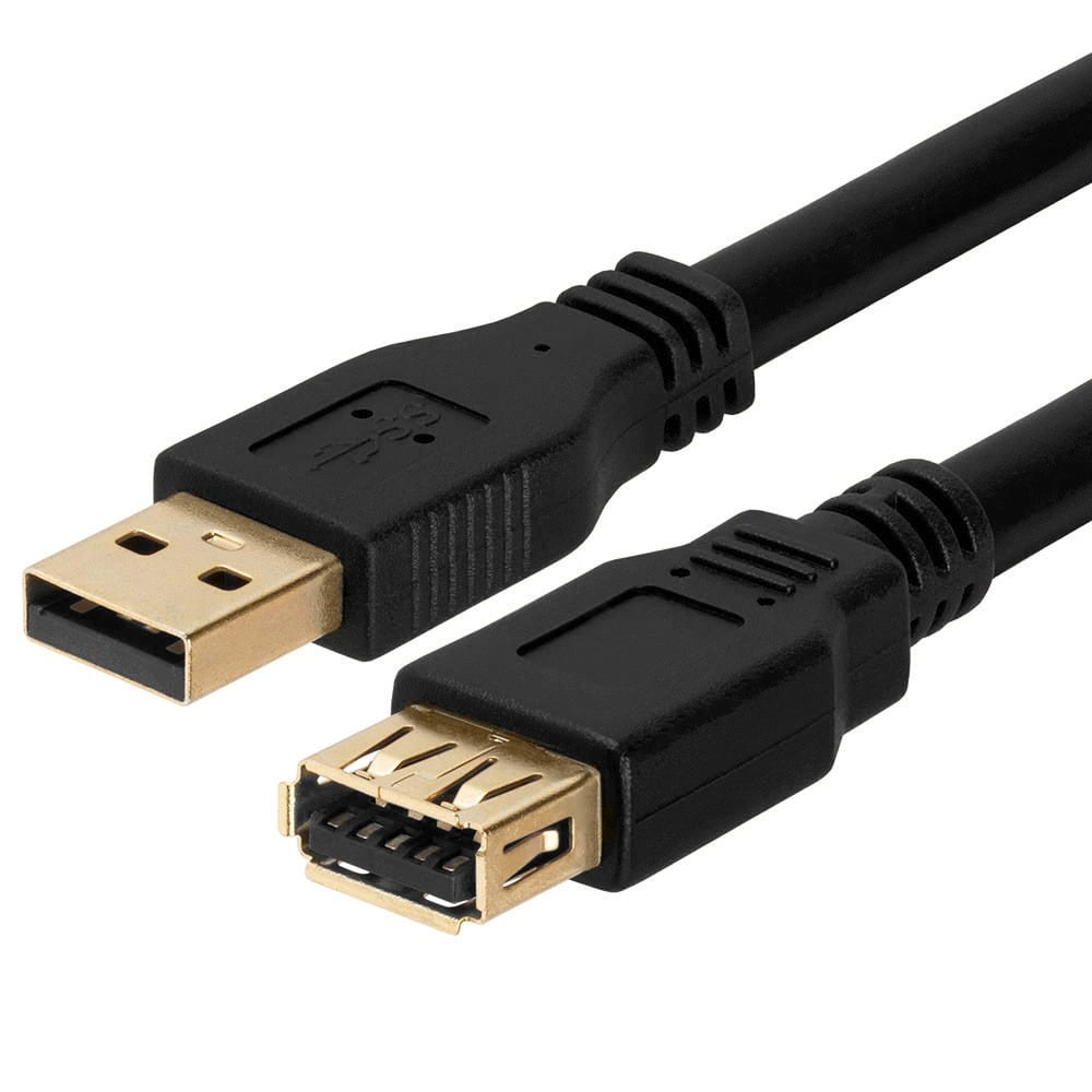 Cmple - USB Extension Cable 10ft Type A USB Male to Female USB 3.0 ...