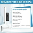 Metal Mini PC Mount for Beelink Mini PC Vesa Mount/Wall Mount/Under ...