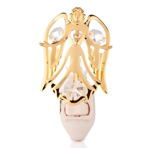 Matashi Crystal 24K Gold Plated Open Arms Angel Night Light - Walmart.com