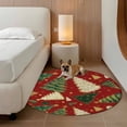 3.3ft Round Rug Christmas Tree Area Rugs for Living Room Bedroom ...