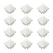 Plum Fittings 1 1/2" x 1 1/2" Gothic Vinyl Picket Fence Caps | Pack of 5 | White - Walmart.com