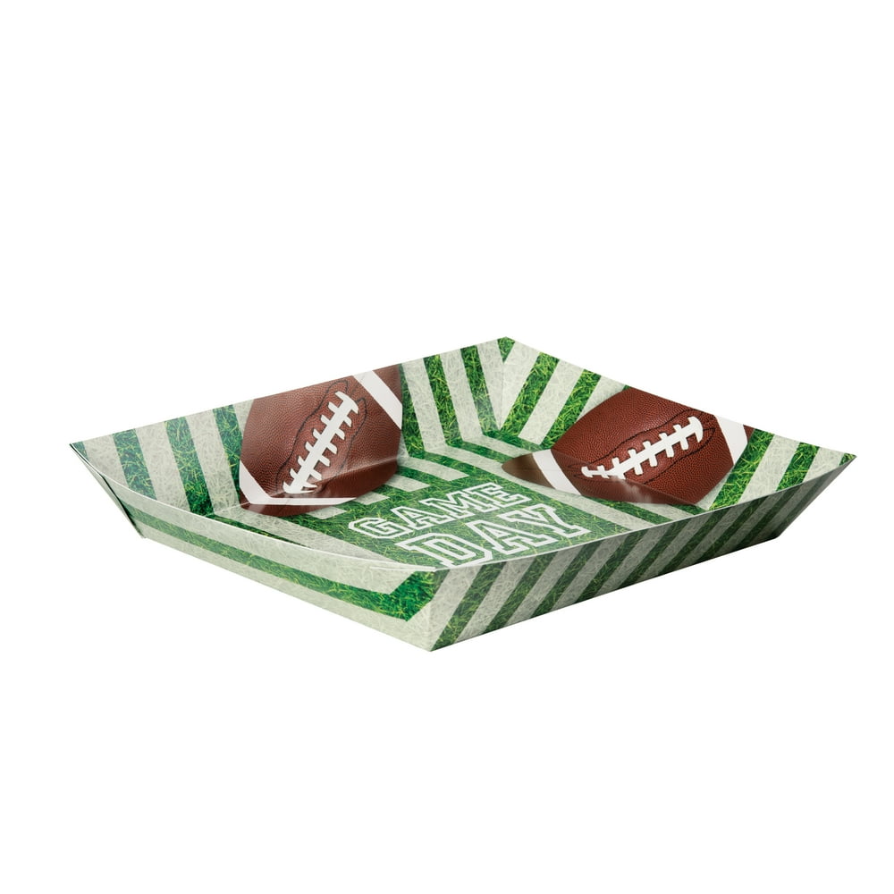 Game Day Football Paper Snack Tray, 15 x 11in - Walmart.com - Walmart.com