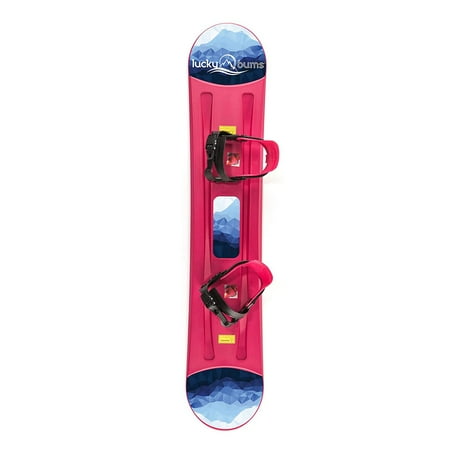Lucky Bums 95cm Youth Junior Kids Plastic Snowboard with Adjustable ...