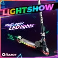 Razor A+ Folding Kick Scooter with Multi-Color LED Lights - Black ...