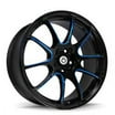 15x7 Konig 26BL Lightning Blue W/Machined Lip Wheel 4x100 (38mm ...