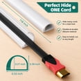 Cordr Raceway Kit 118 Inch Wall Cable For 1 Silicone Material Hiding ...