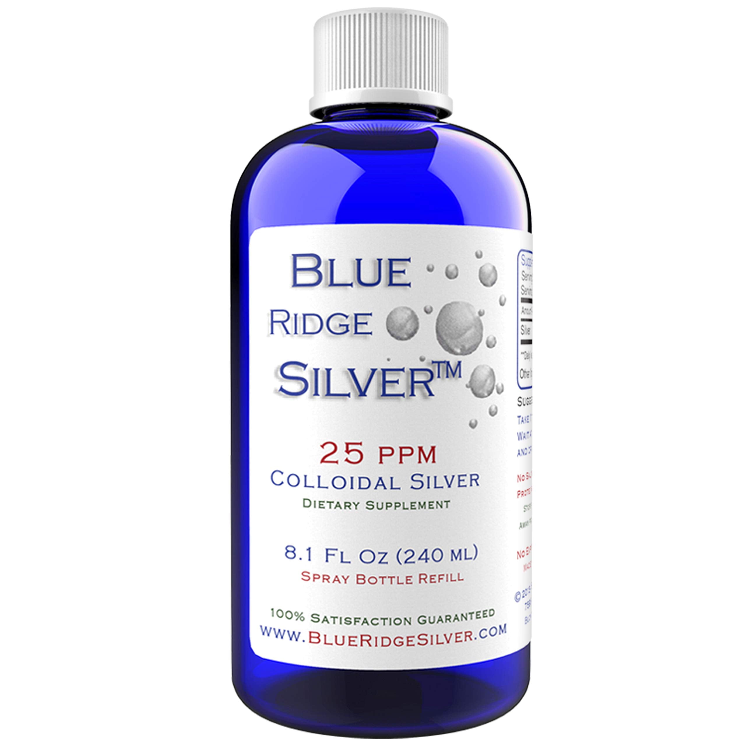 Suplemento de salud Blue Ridge Silver Coloidal Silver 25 ppm 240 ml ...
