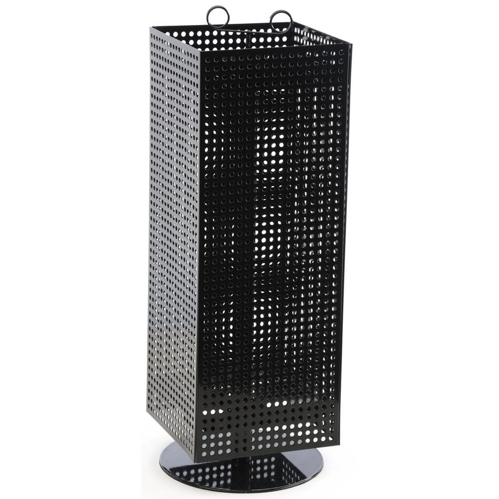 Displays2go Counter Pegboard Spinner Rack Magnetic 28h Steel