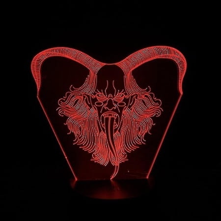 Japanese Myth Evil Ghost 3d Led Night Light Bedroom Table Lamp Color ...