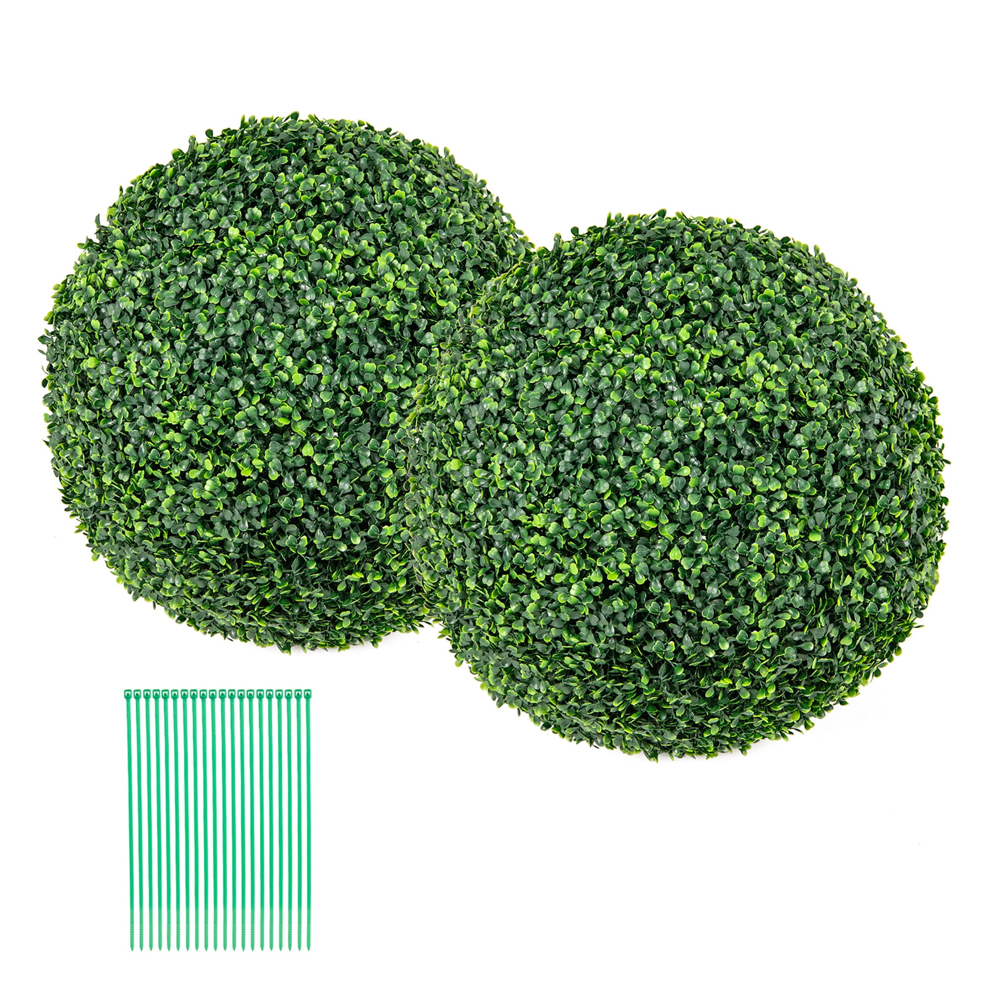 Click here for Gymax 2 Pcs 20 Artificial Boxwood Topiary Balls Su... prices