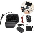 Gaming Keyboard Mouse Converter One Handed Wired Adapter For Mobile Games Mix Pro F6 Keyboard