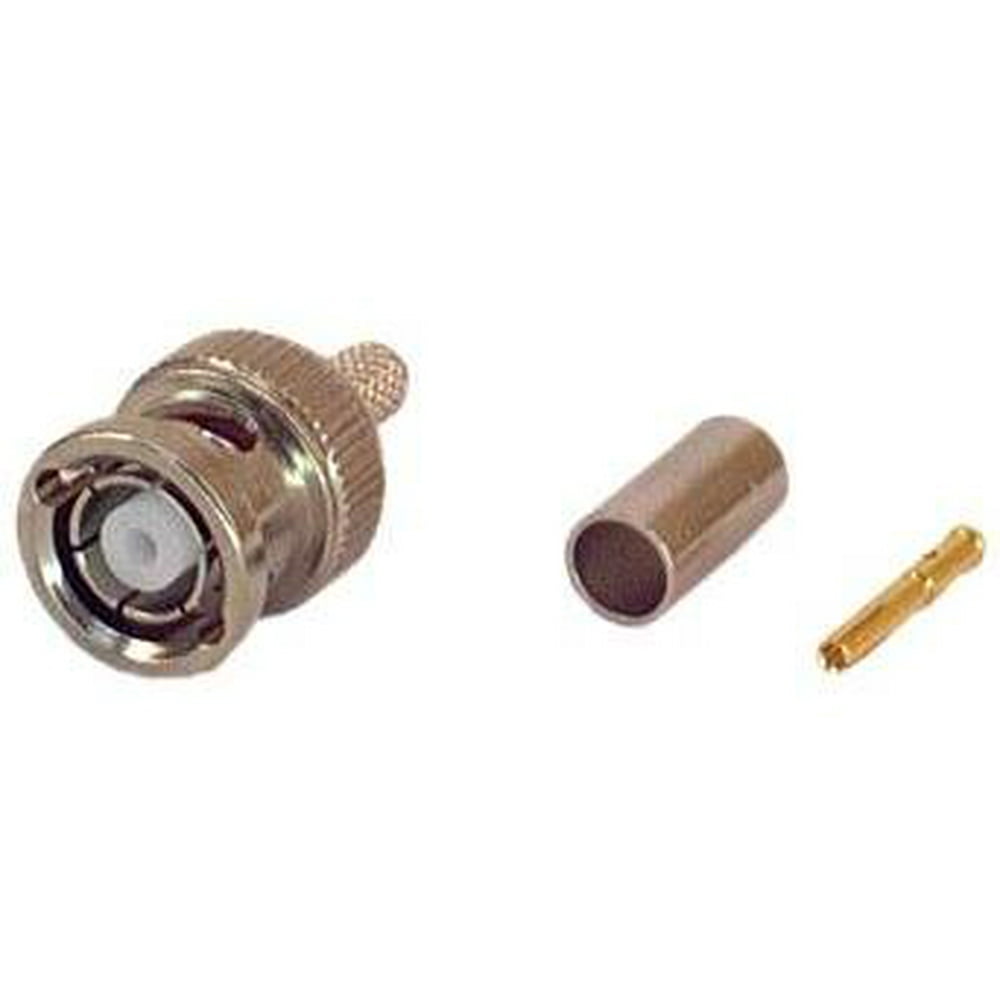 IEC BNC-RG58-R BNC Male Connector Reverse Polarity (with Female Pin ...