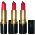 Pack of (3) Revlon Super Lustrous Lipstick, Revlon Red - Walmart.com