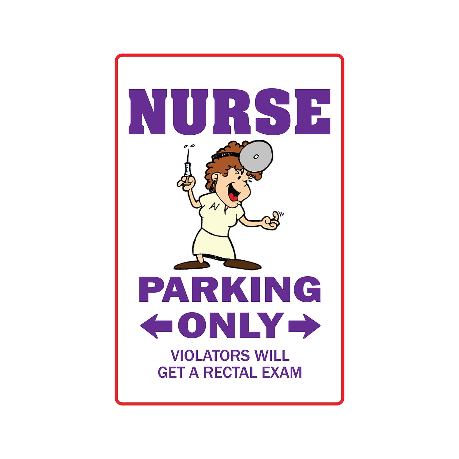 NURSE Sign Or Decals parking RN nurses medical LPN doctor hospital ...