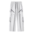 DayScoop Mens Fashion Pants Casual Trousers Summer Straight Loose Wide ...