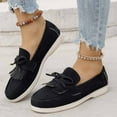 Black Ladies Casual Shoes With Round Toe And One-Foot Design For ...