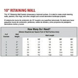 Pavestone 10" Red Concrete Retaining Wall - Walmart.com