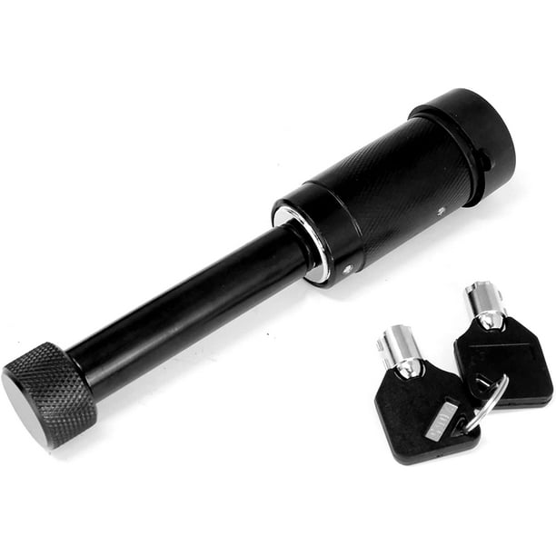 eVerHITCH Trailer Hitch Pin Lock Set - 5/8" and 1/2" Black Pins with ...